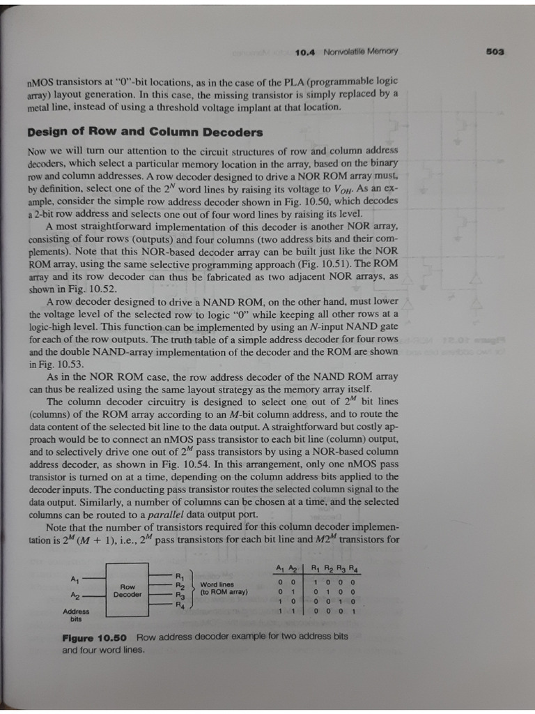 Row, Column Decoder | PDF