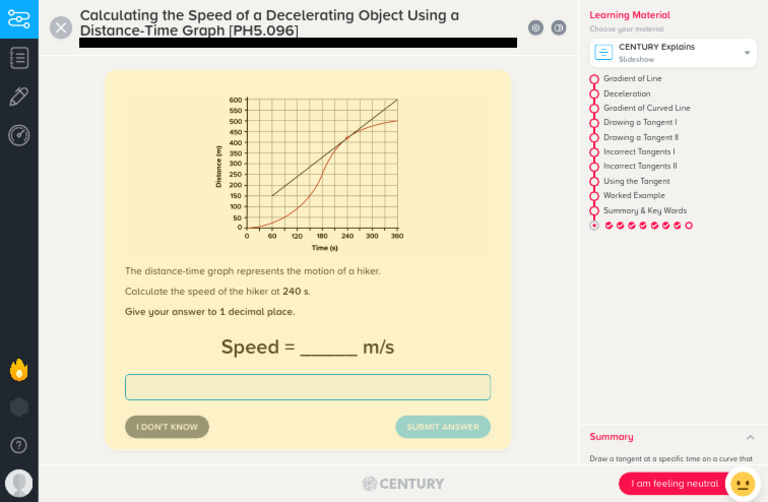 Calculate Speed from Distance-Time Graph | PDF