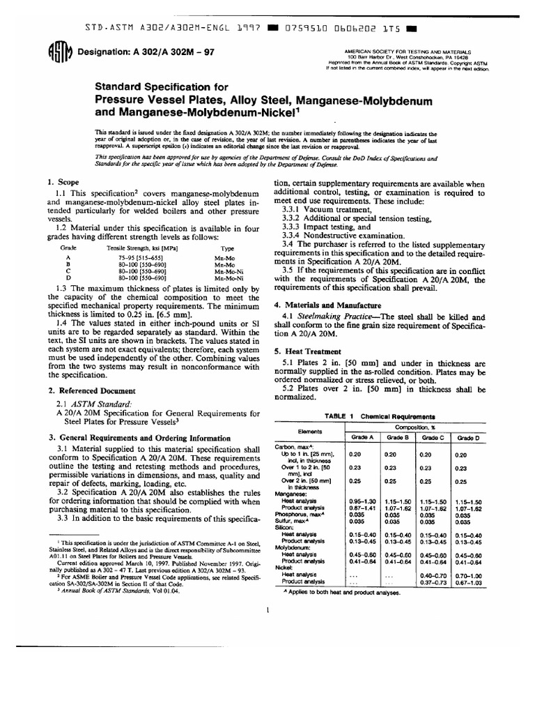 Astm A302 | PDF
