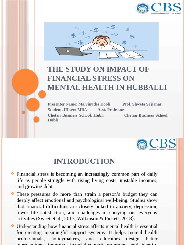 The Study On Impact of Financial Stress On Mental Health | PDF | Mental ...