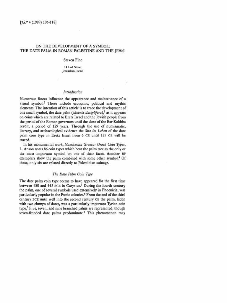 On The Development of A Symbol The Date | PDF