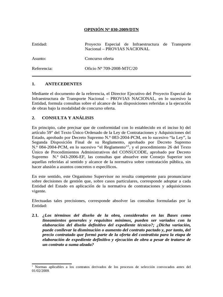 030-09 - PROVIAS NACIONAL Concurso Oferta.doc Nom 030-09 - PROVIAS ...