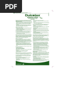 Dulcolax Suppository Dosage Guide | PDF | Constipation | Diarrhea