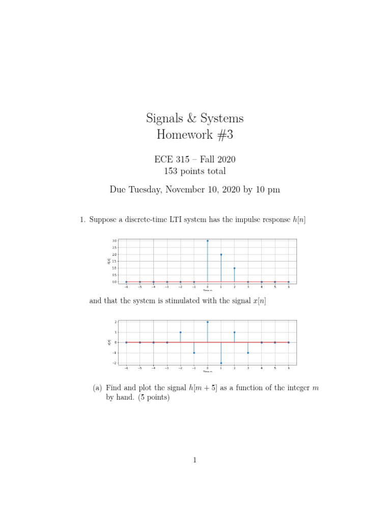 HW 3 Solns | PDF | Telecommunications Engineering | Signal Processing