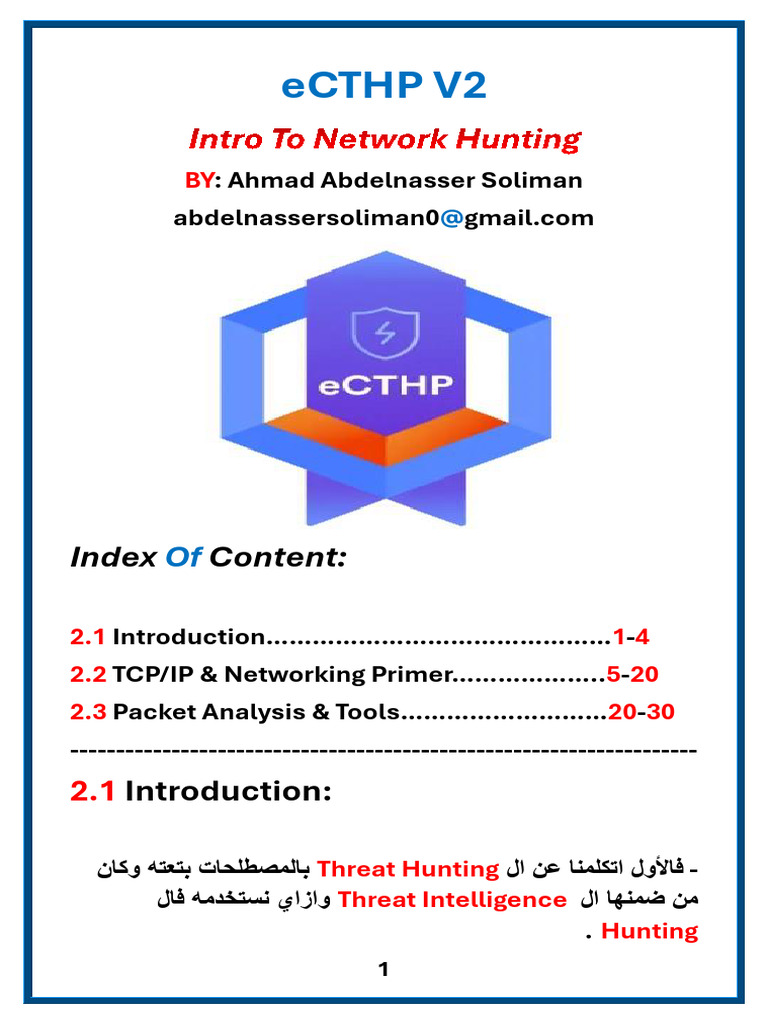 Introduction To Network Hunting | PDF