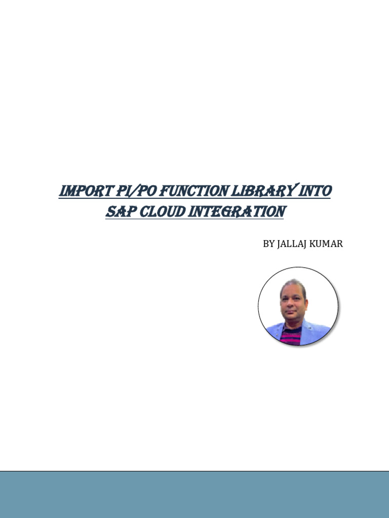 Import SAP PI/PO Function Library in Cloud Integration | PDF | Cloud ...