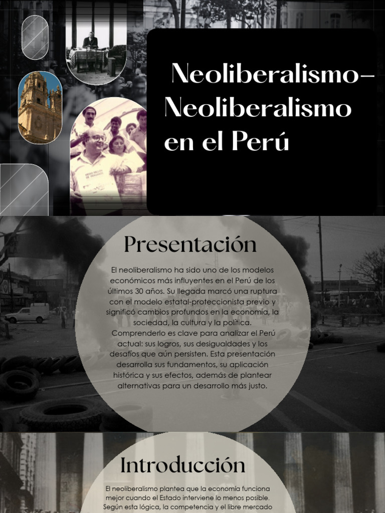 Impacto del Neoliberalismo en el Perú | PDF | Neoliberalismo | Economias