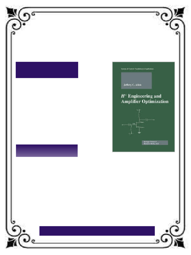 H Engineering and Amplifier Optimization 1st Edition Jeffery C. Allen ...