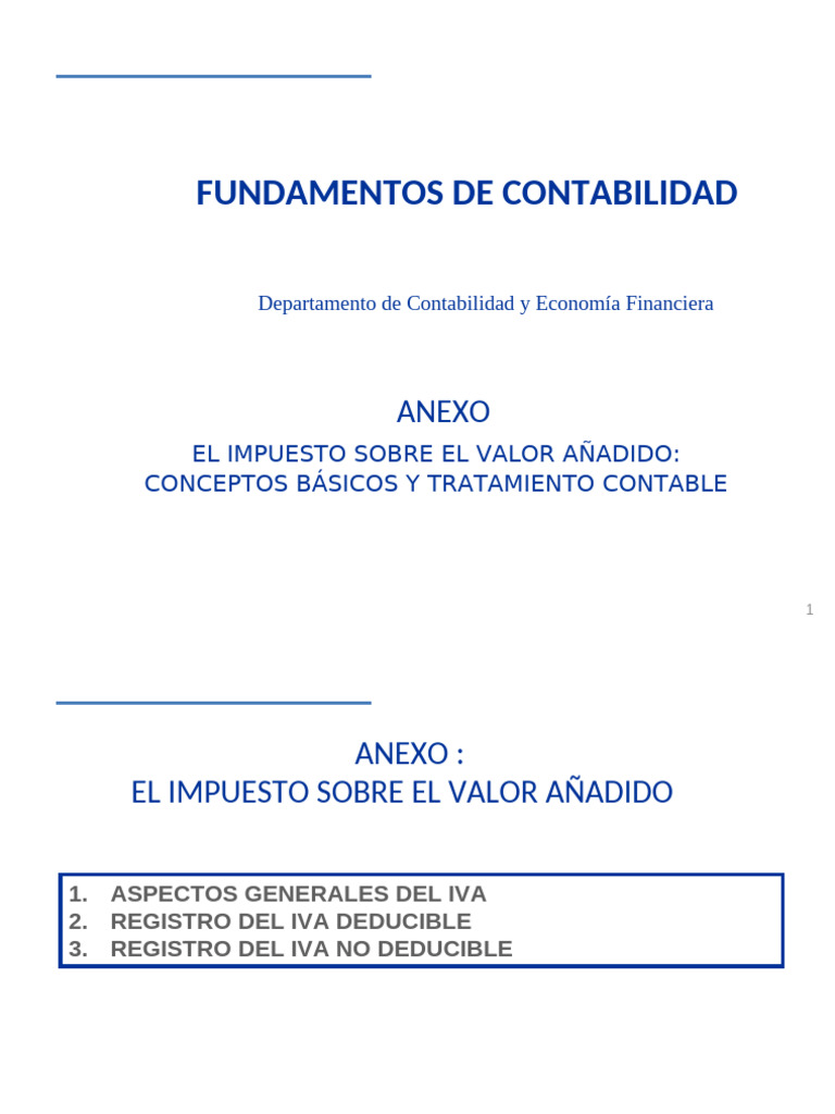 IVA: Conceptos y Tratamiento Contable | PDF | Impuesto al valor ...