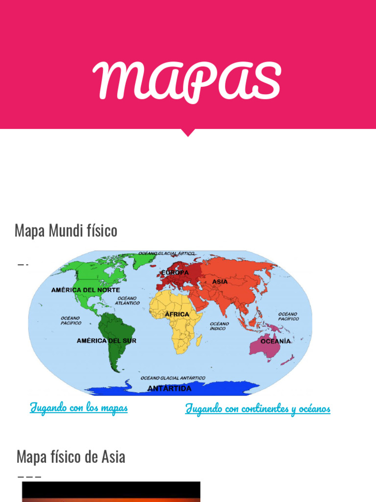 Mapas físicos y recursos interactivos | PDF