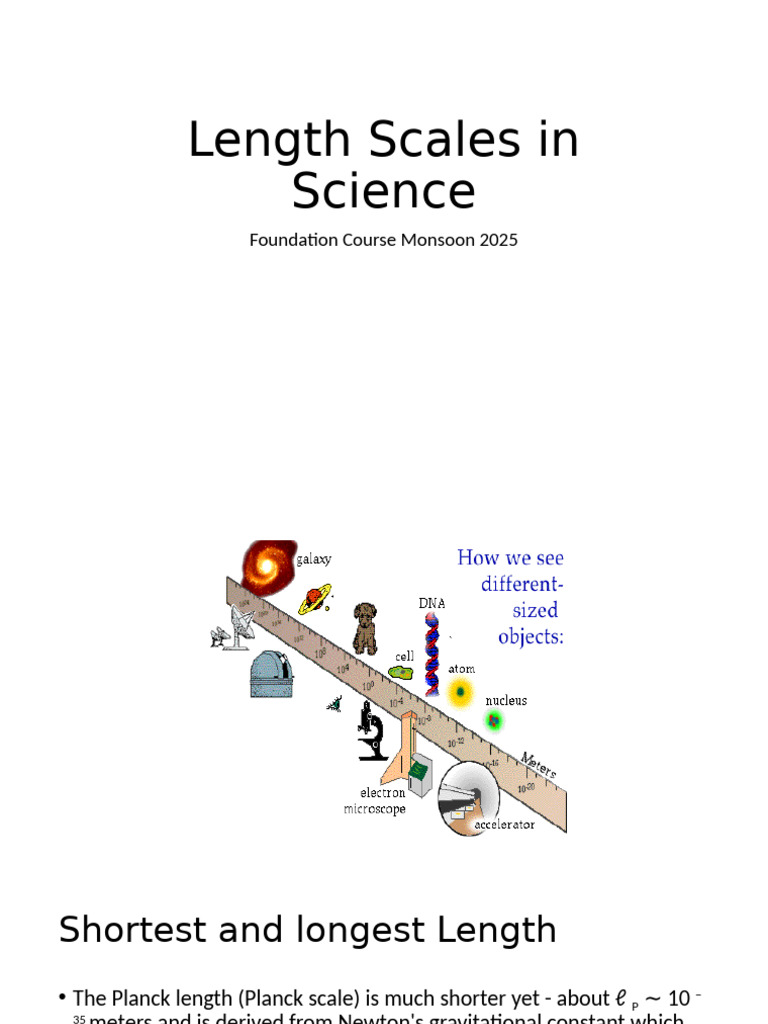 Understanding Length Scales in Science | PDF | Theoretical Physics ...