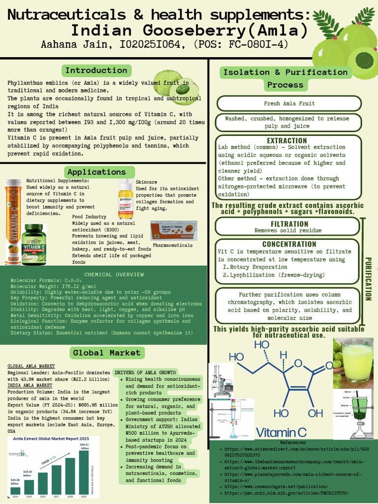 Green Yellow Illustrative Photosynthesis Poster | PDF | Vitamin C ...