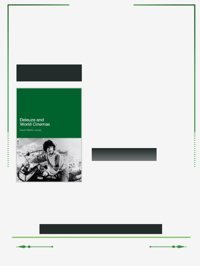 Deleuze and World Cinemas 1st Edition David Martin-Jones Ebook Portable ...