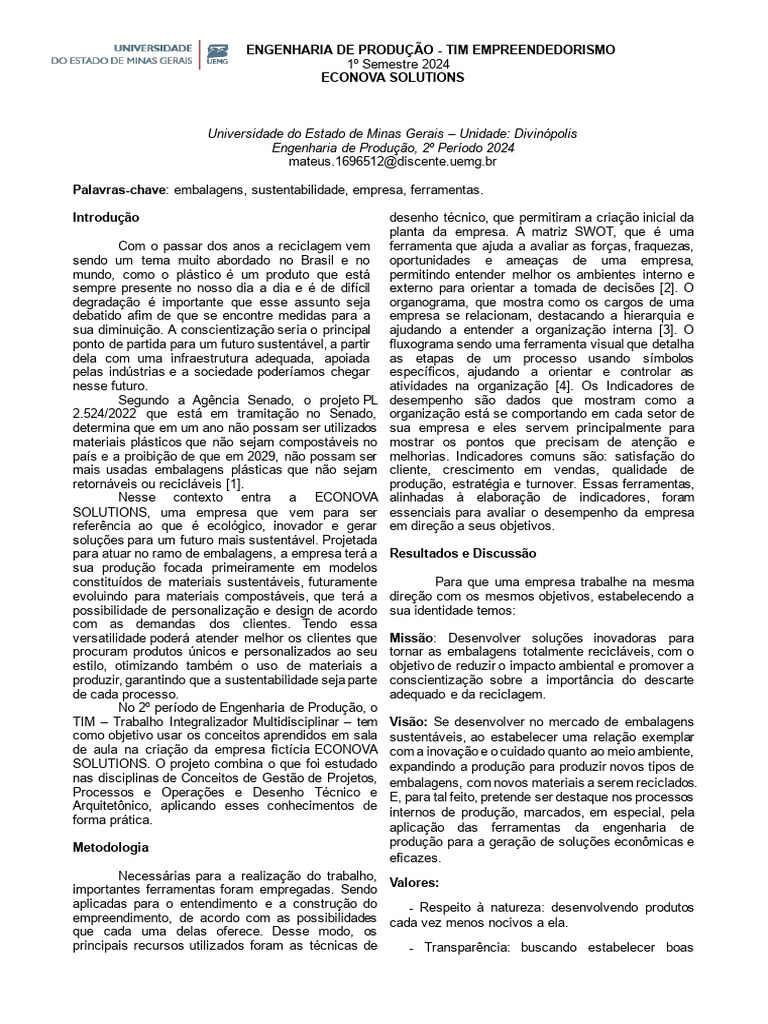 Economia Circular em Embalagens Sustentáveis | PDF | Sustentabilidade ...