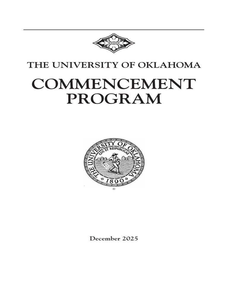 Commencement Program - Dec 2025 | PDF