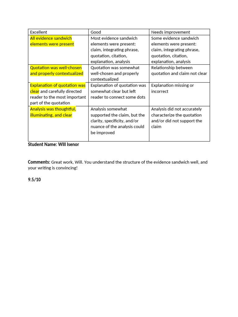 Writing Assignment 1 Will Isenor | PDF
