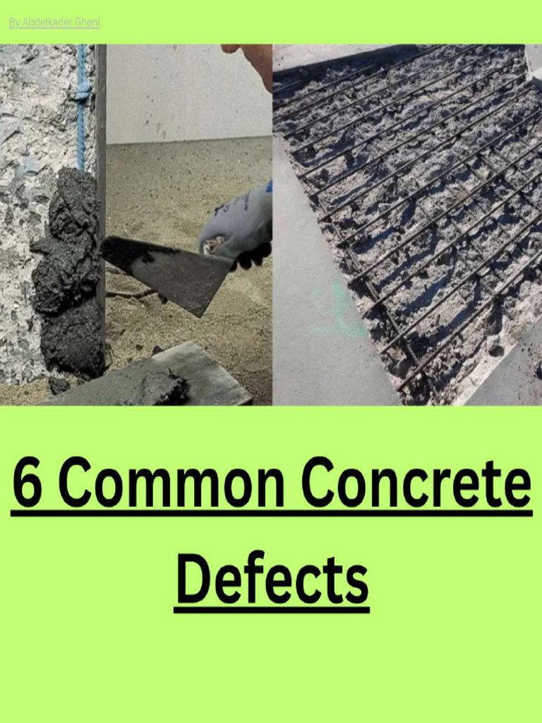 6 Common Concrete Defects | PDF