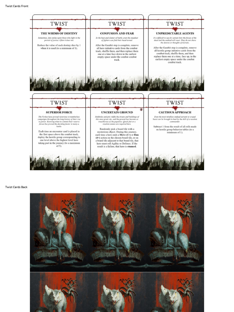 Twist Cards | PDF