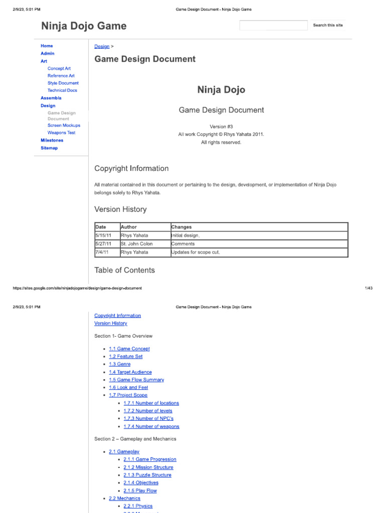 Ninja Dojo | PDF