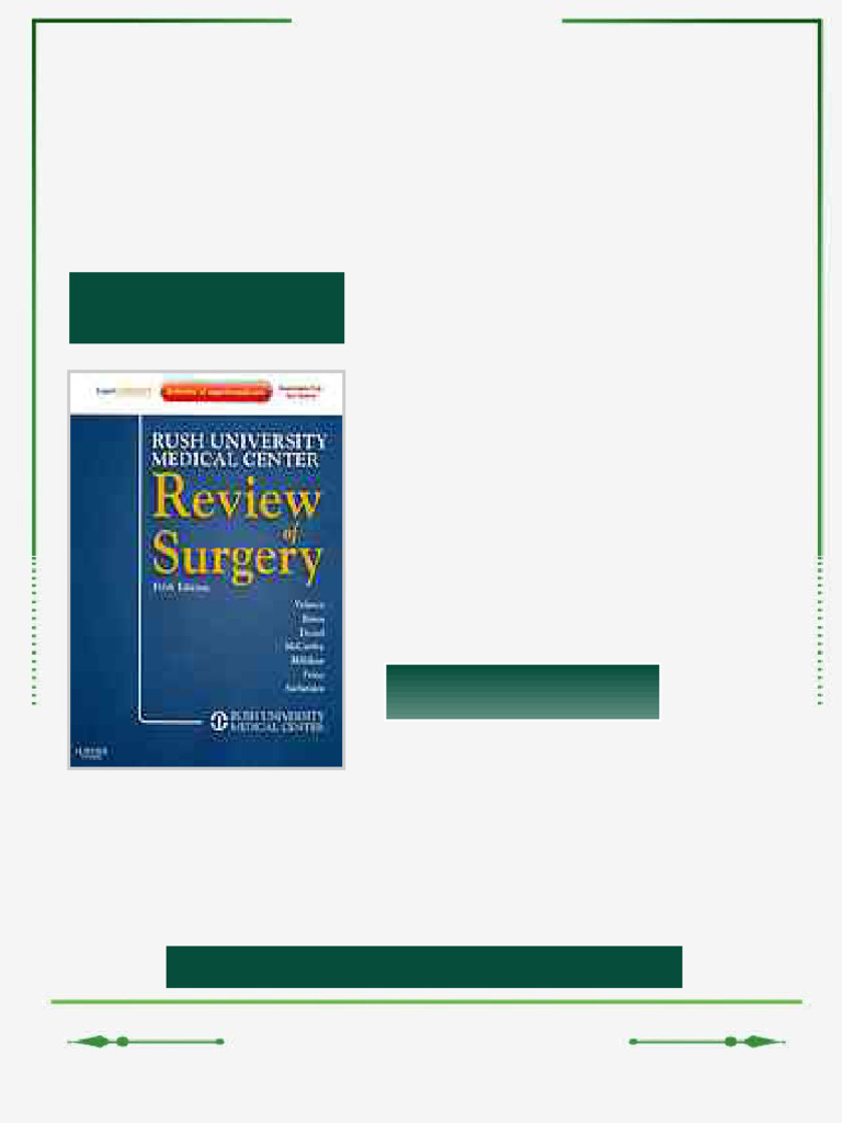 Rush University Medical Center Review of Surgery 5. Ed. Edition Velasco ...