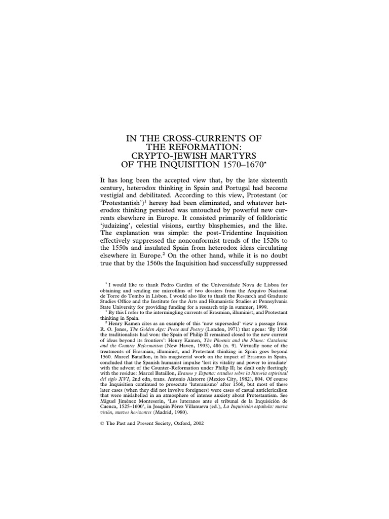 In The Cross Currents of The Reformatio | PDF | Spanish Inquisition ...