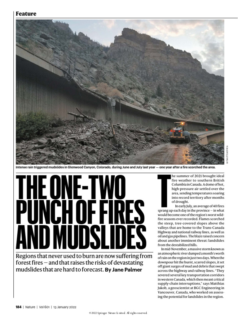 Debris Flows 1 1 | PDF | Landslide | Rain