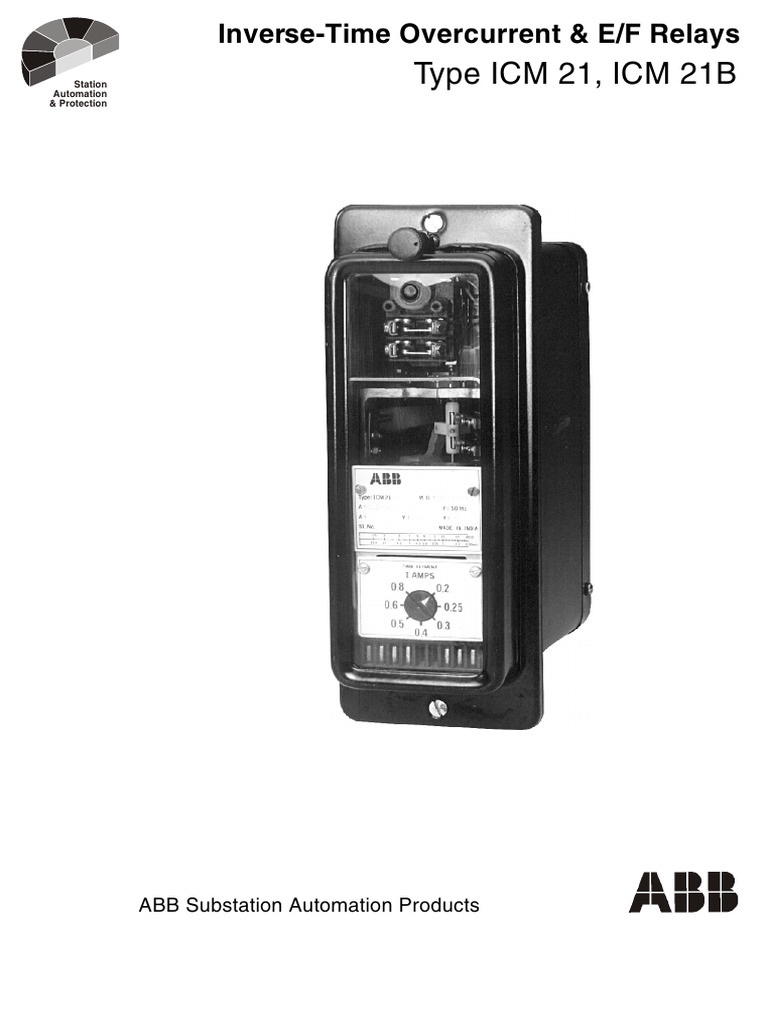 ICM 21 Inverse-Time Overcurrent Relay | PDF | Relay | Equipment