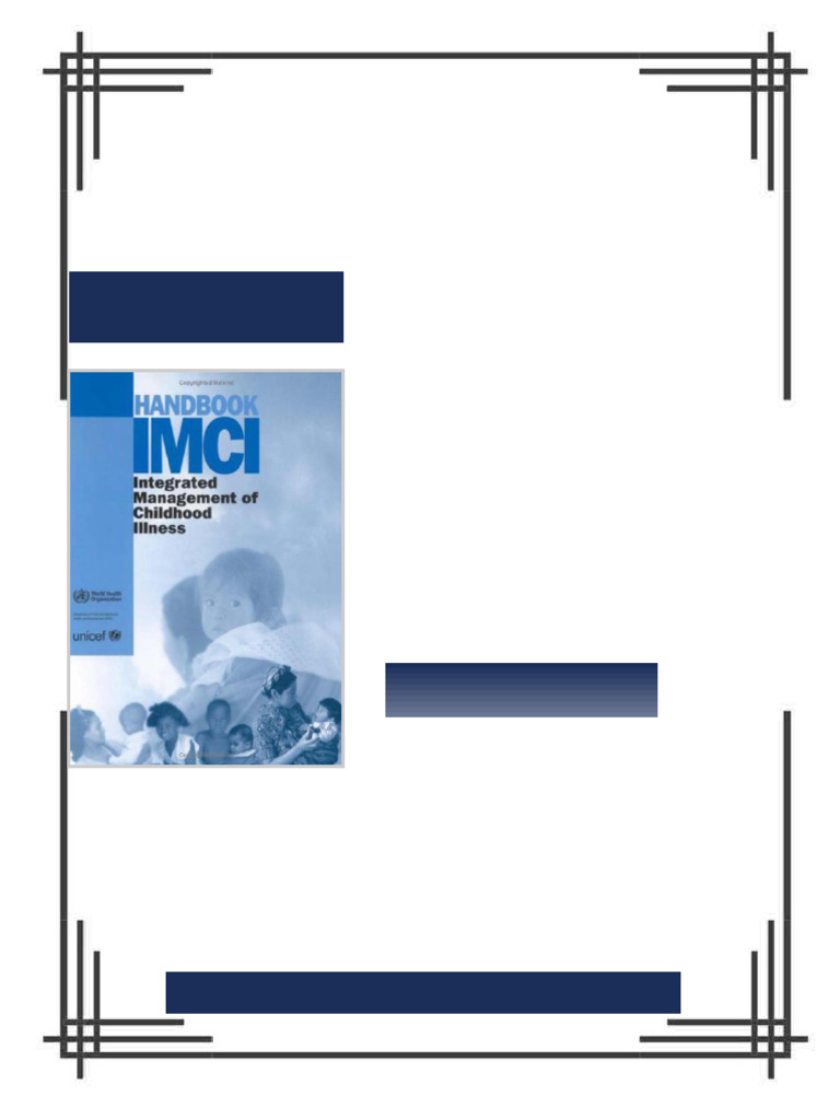 Handbook IMCI Integrated Management of Childhood Illness World Health ...