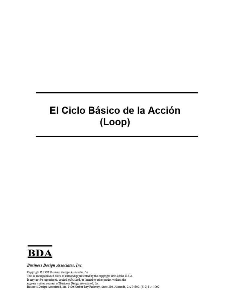 Ciclo Básico de La Acción Texto | PDF