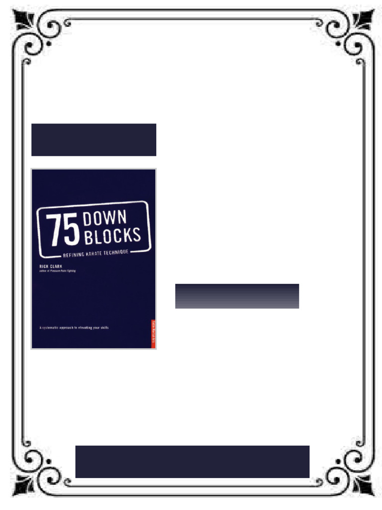 75 Down Blocks Refining Karate Technique First Edition Clark Ebook ...