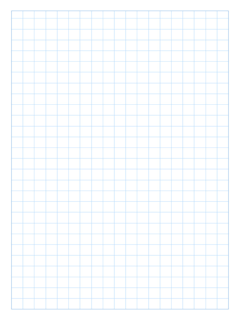 CAED Graph Sheet 1cm Light Blue No Axes 1cm Border A4 | PDF