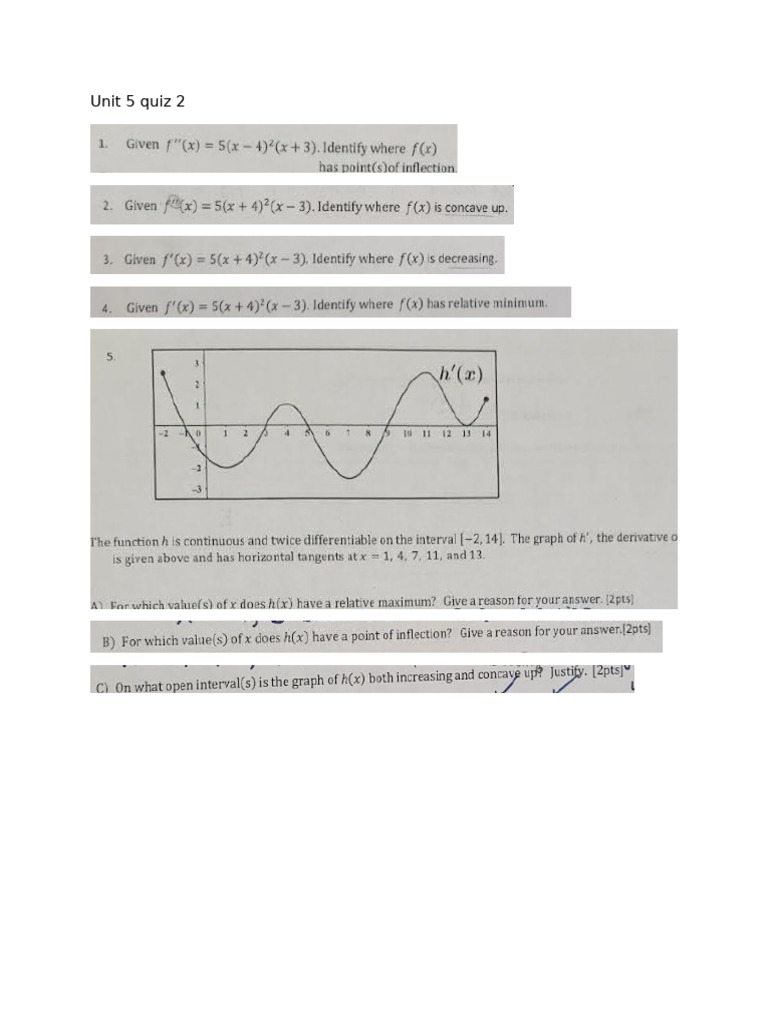 Unit 5 Quiz 2 | PDF