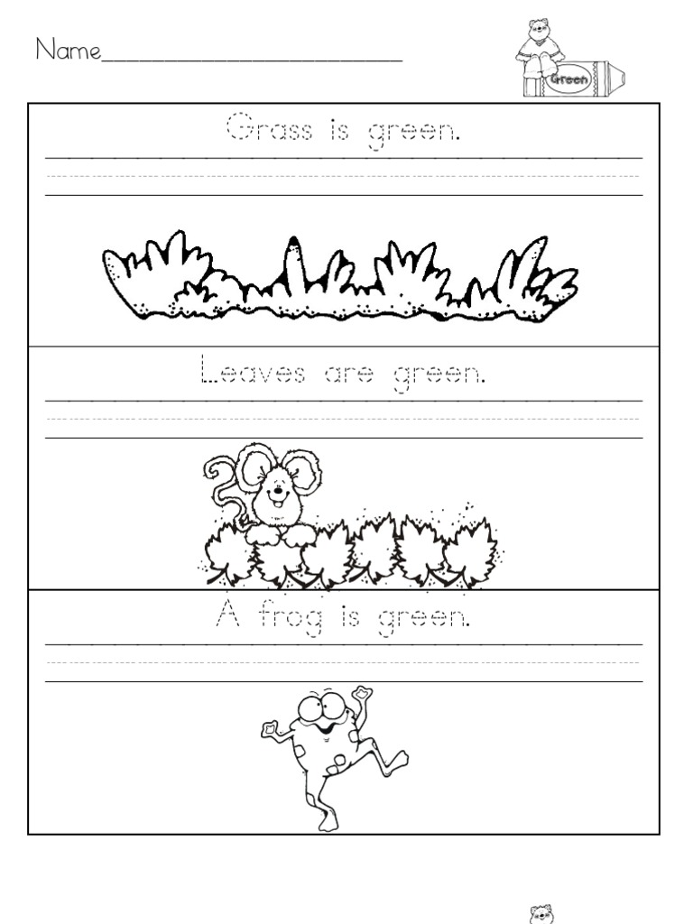Grass Is Green.: Name | PDF