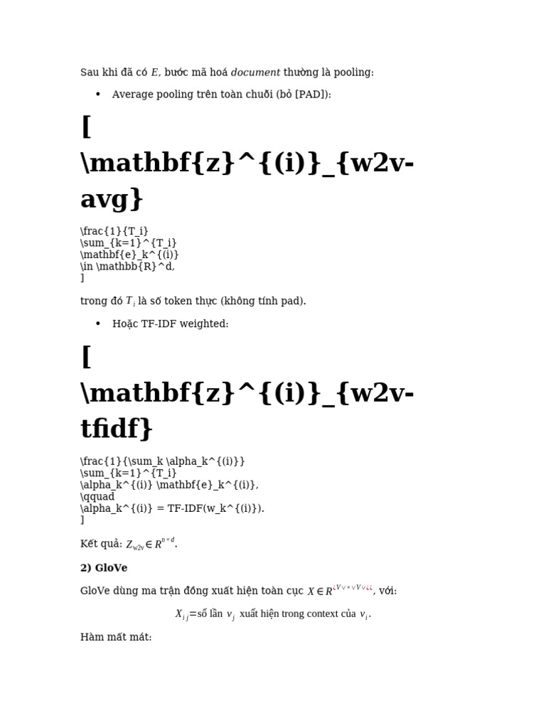 (/mathbf (Z) ( (I) ) - (W2v-Avg) : Document | PDF
