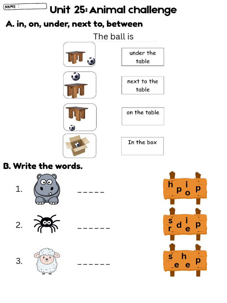 Starters Worksheet | PDF