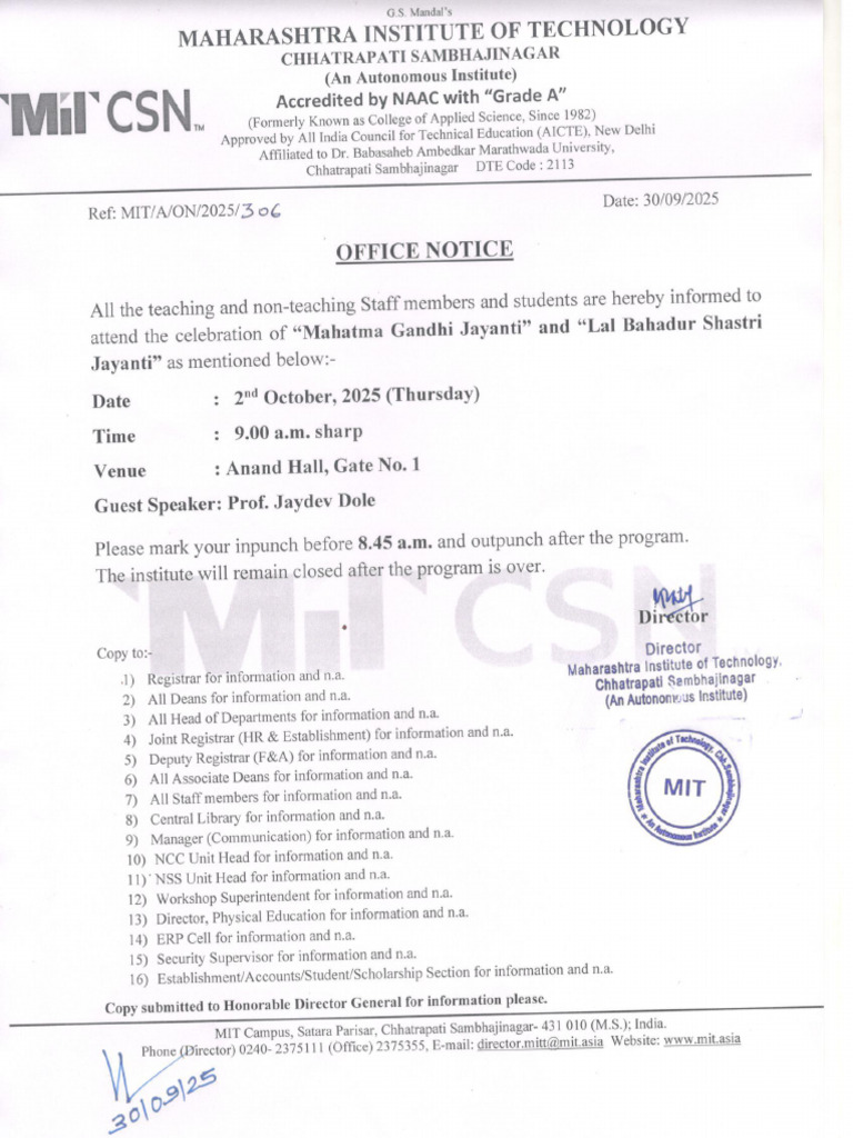 On-Program On 2nd Oct 2025 | PDF
