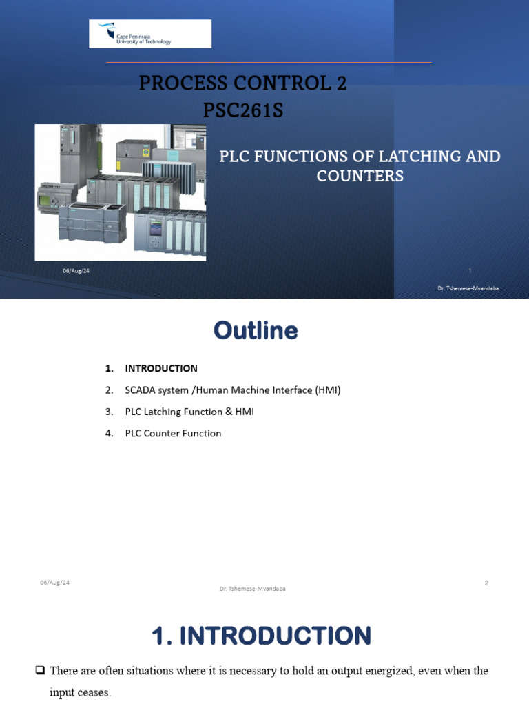 PLC Latching and Counter Functions Guide | PDF | Programmable Logic ...