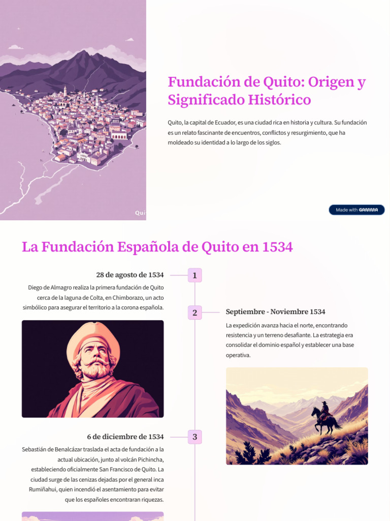 Fundacion de Quito Origen y Significado Historico | PDF | Imperio Inca