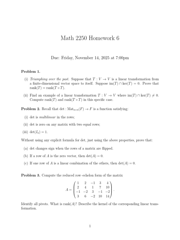 2250 hw6 | PDF