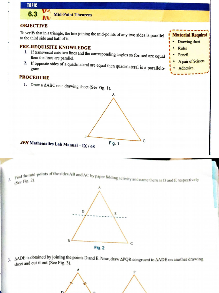 Mid Point Theorem | PDF