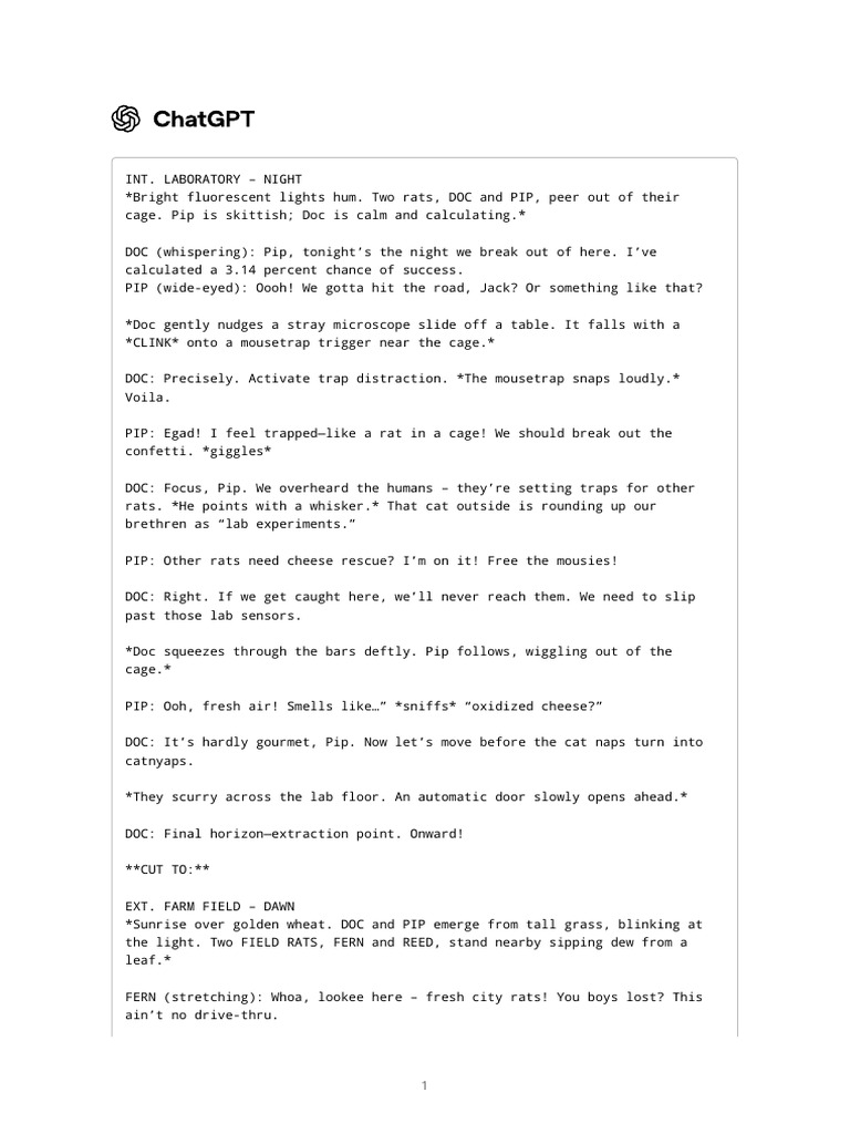 Teenage Lab Rats Drama | PDF