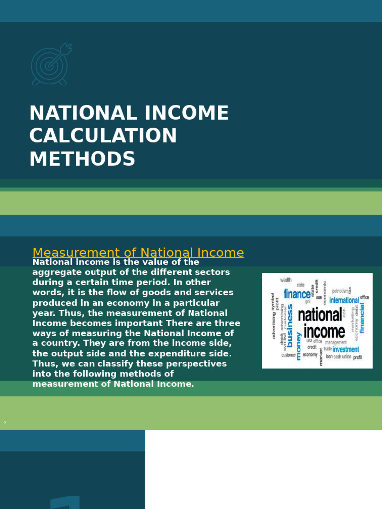 National Income Measurement Methods | PDF | Measures Of National Income ...