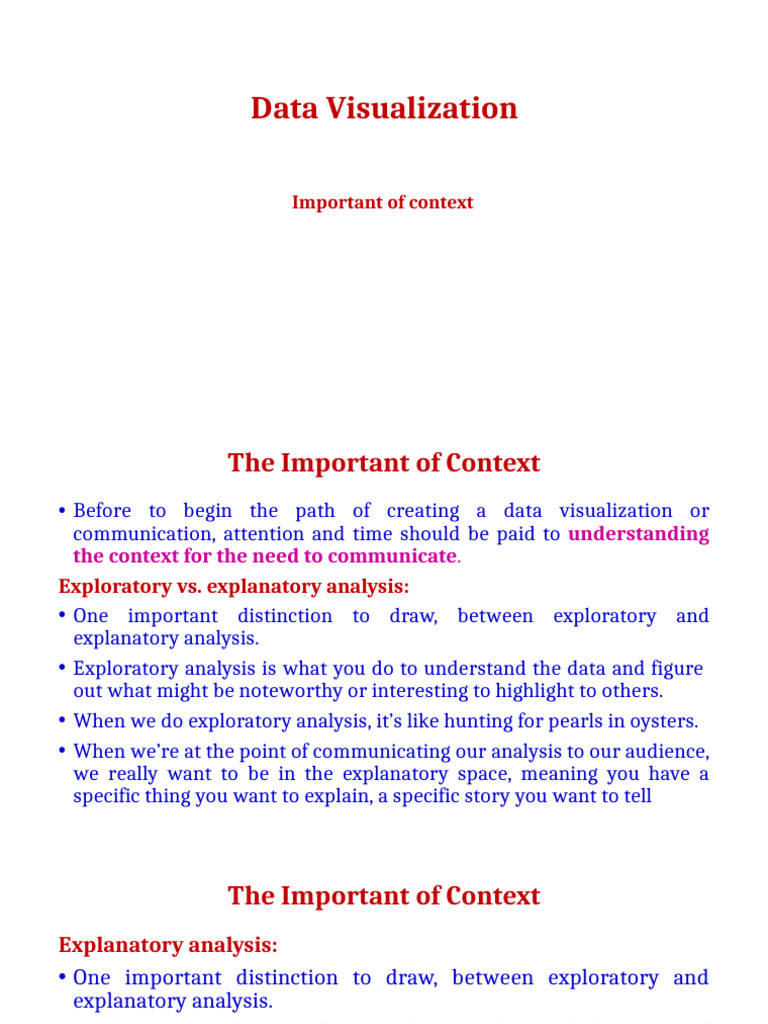 Understanding Data Visualization Context | PDF