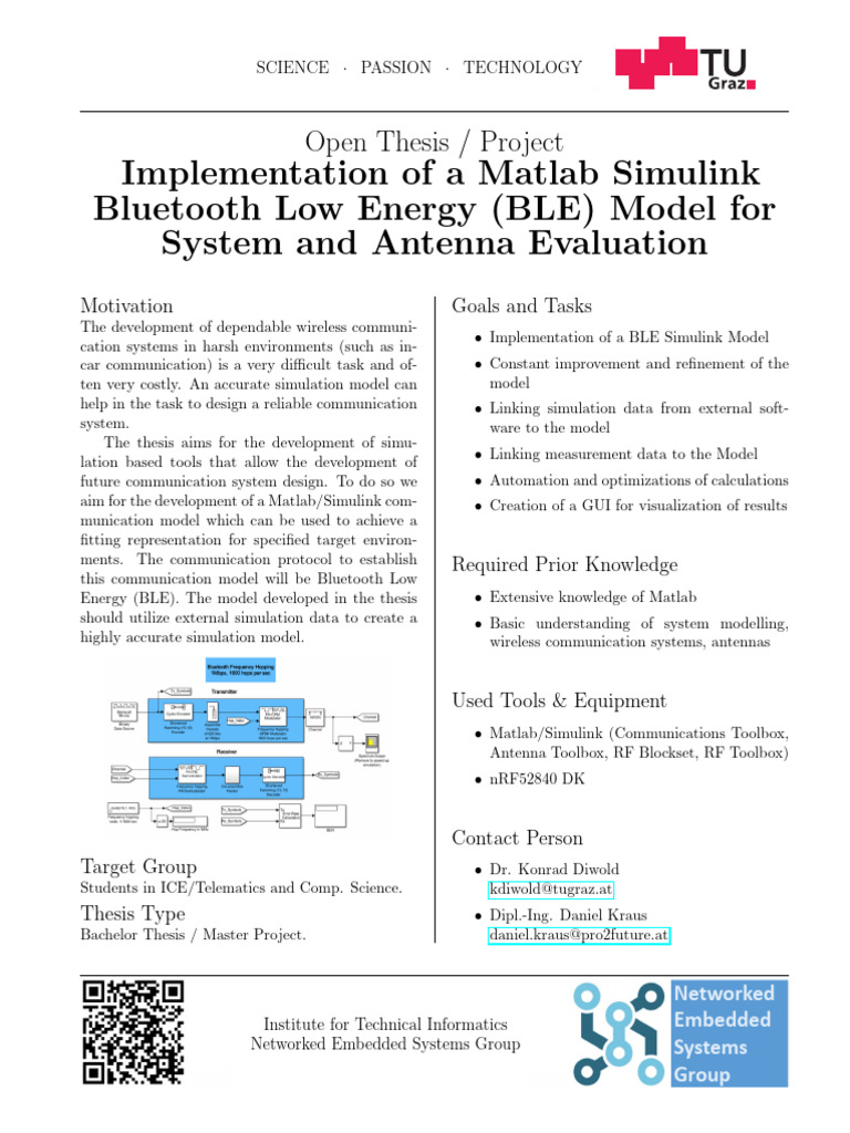 MSC Thesis Advertisement DRIWE | PDF | Matlab | Simulation