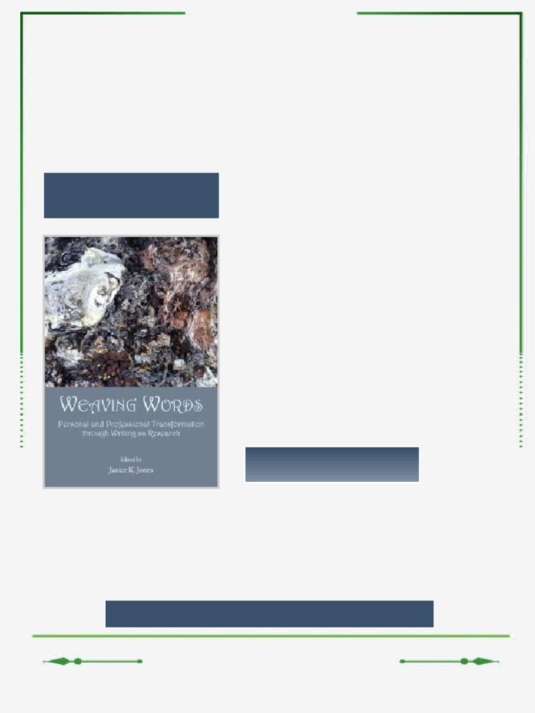Weaving Words Personal and Professional Transformation through Writing ...
