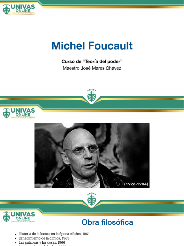 Foucault: Discurso y Poder en Filosofía | PDF | Michel Foucault | Verdad
