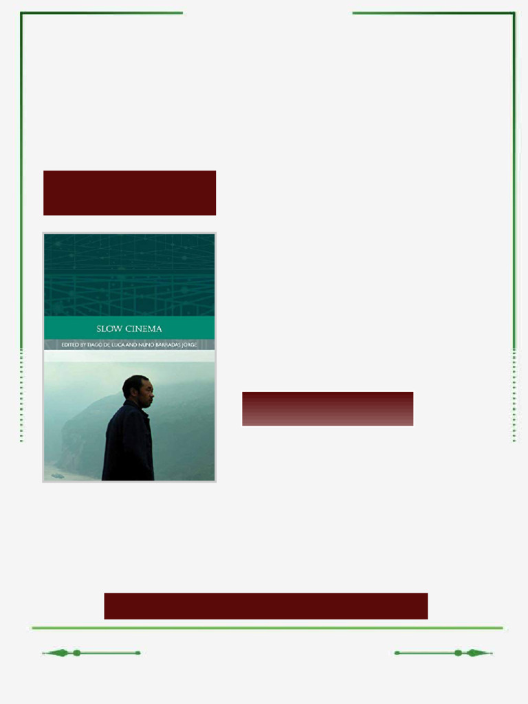 Slow Cinema Traditions in World Cinema 1st Edition Tiago De Luca ebook ...