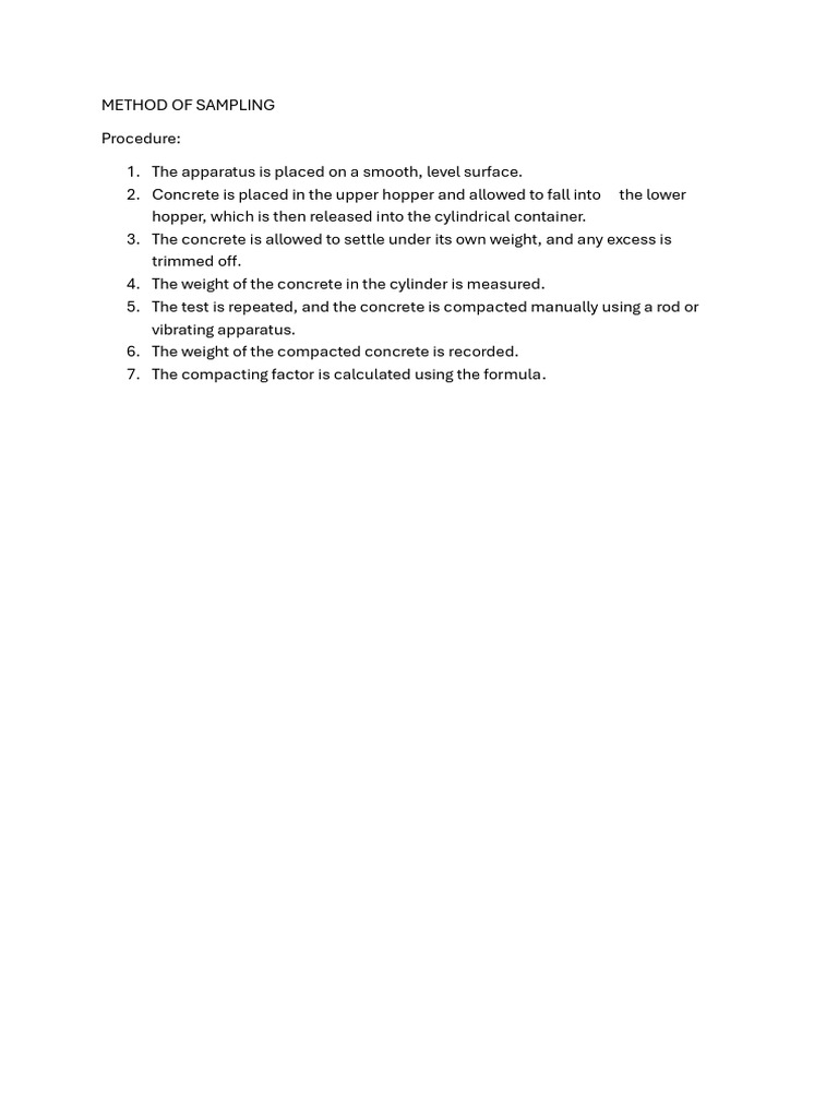 Method of Sampling | PDF