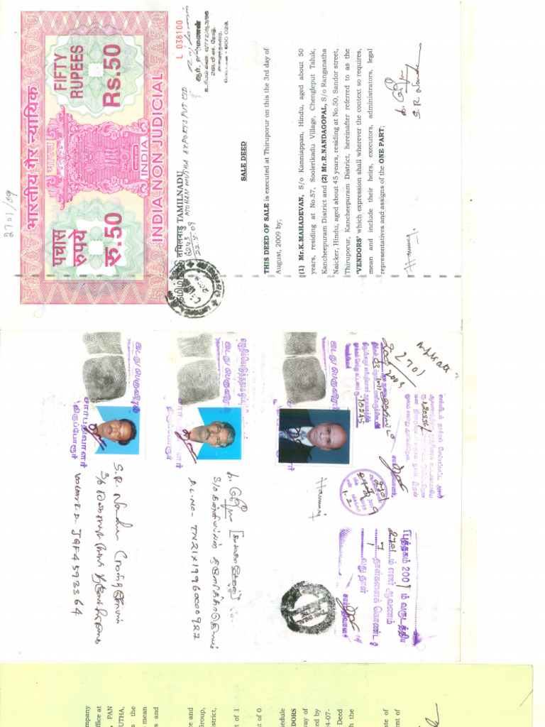 Deed of Sale Doc No.2701 of 2009 | PDF