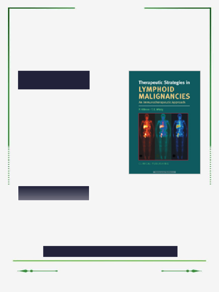 Therapeutic Strategies in Lymphoid Malignancy An Immunotherapeutic ...